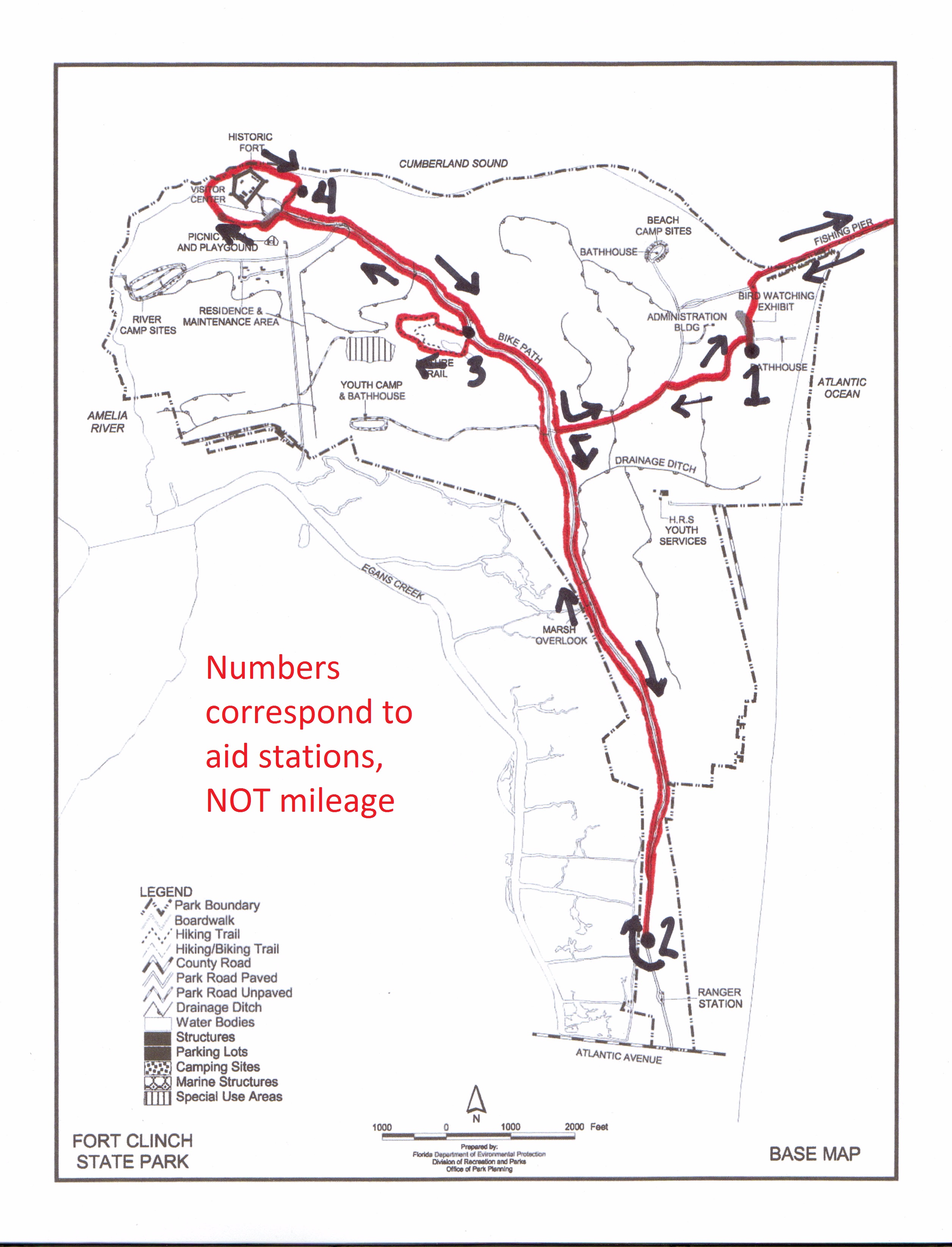 FC100 course map | The Fort Clinch 100